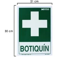 WOLFPACK LINEA PROFESIONAL cartel botiquin 30x21 cm. , Cartel Botiquin ...