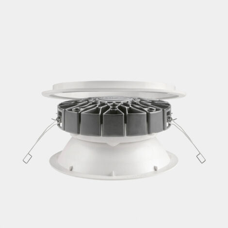 LedsC4 Downlight Veo Dali 8.6W Blanc Neutre - 4000K Cri 82 67.1º Dali-2 Blanc Ip54 1