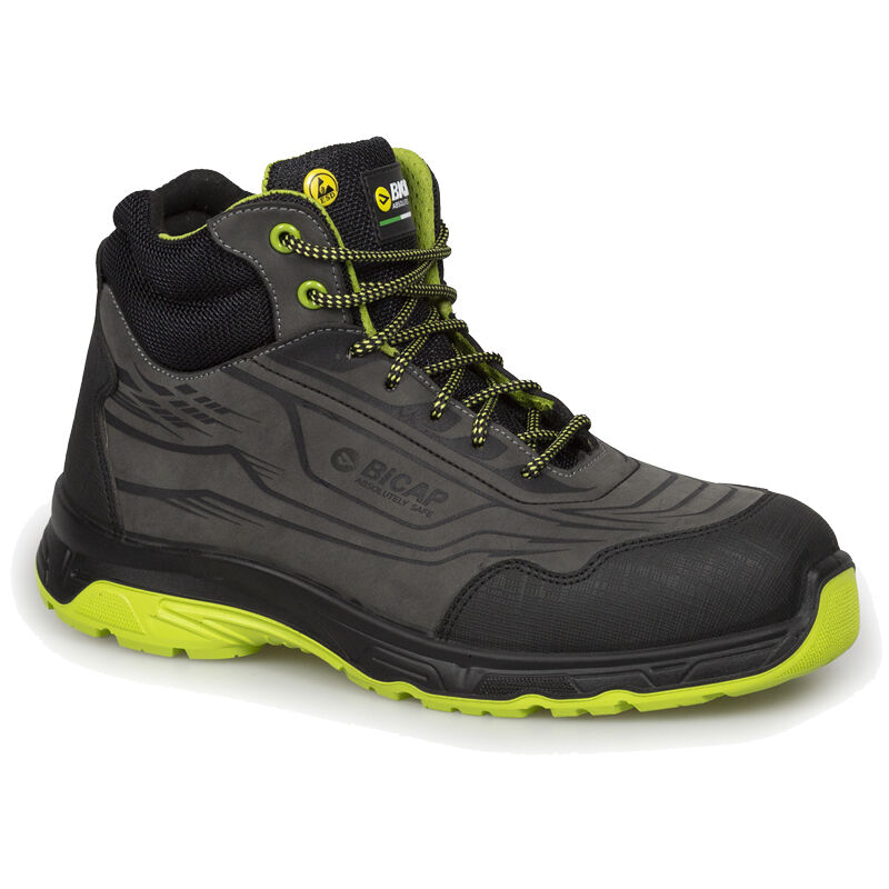 Calzado de seguridad alto Bicap Laser Mid S3 ESD SRC - - Negro