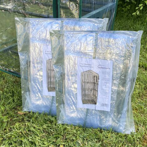 4 Tier Mini Greenhouse Clear View Replacement Cover (Set of 2)