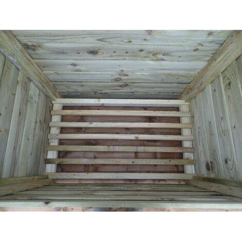 Wooden Log Chest Storage (W-127cm, H-104cm, D-87cm), Light green ...