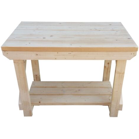 Wooden Super Heavy Duty Indoor / Outdoor Workbench, 5ft (150cm)