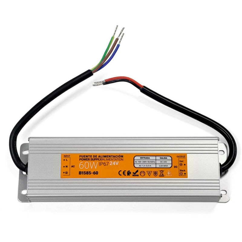 Wasserdichtes Netzteil slim 24V 60W IP67
