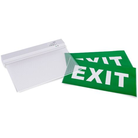 Dauerhafte Anbau-Notleuchte mit EXIT-Piktogramm