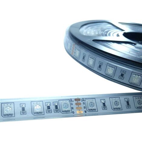 LED-Streifen 24V-DC 72W mehrfarbig RGB IP67 Rolle 5 Meter
