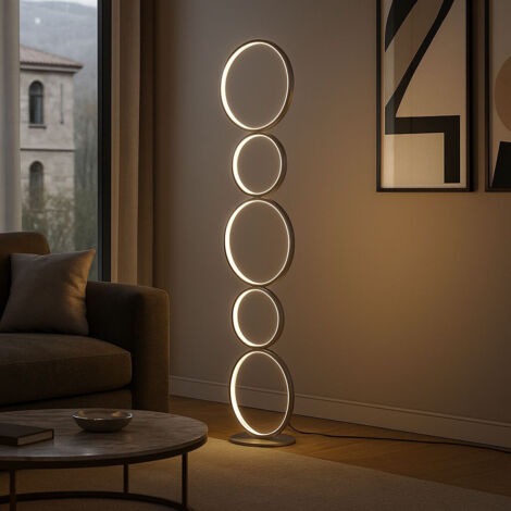 LED-Stehleuchte aus Aluminium "NATALIE" - 30W - Warmes Licht