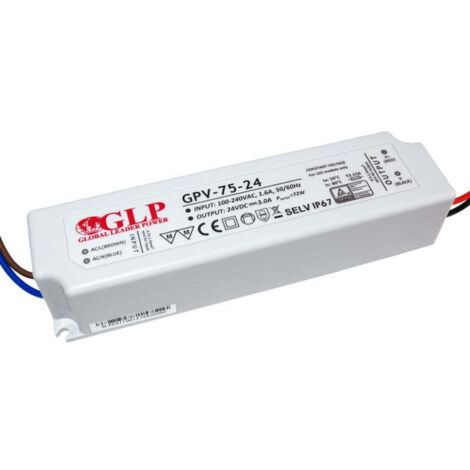 Außeneinsatz Netzteil 24V DC - 75W - IP67 - GLP