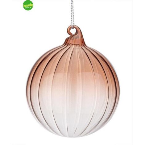 Sfera in Vetro Nuance Bizzotto Ambra Ø 100mm