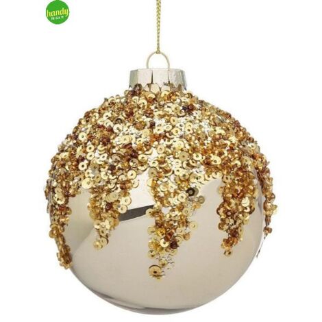 Sfera in Vetro Triumph Bizzotto Oro Ø 80mm