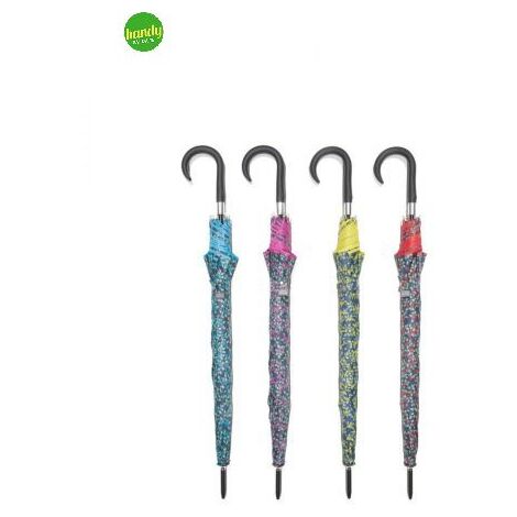 Ombrello Pongee Automatico Gallotti Fantasia Donna Colori Assortiti