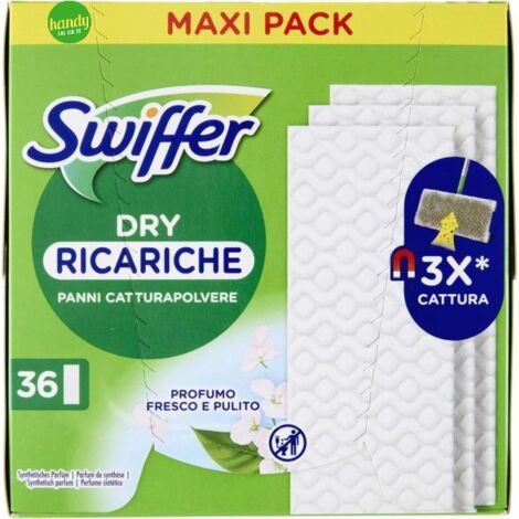 Ricariche Swiffer dry 36 pezzi fresco pulito
