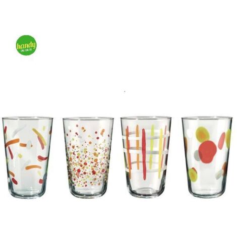 Set 4 bicchieri bibita Cerve Mood gioia 400cc
