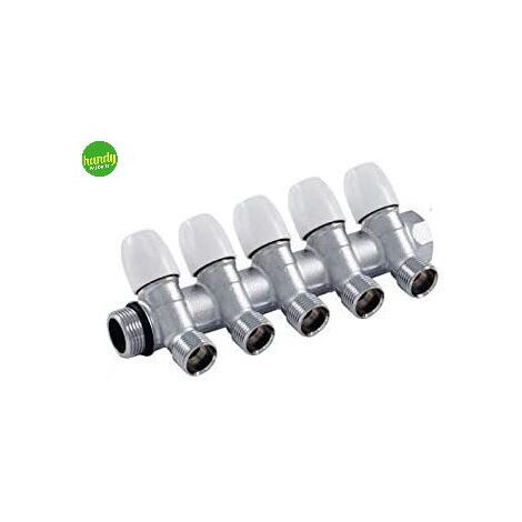 Collettore lineare tiemme per sanitari 3/4'' x 1/2'' 5 vie