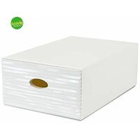 Box wave domoliving qbox large bianco 15 x 28 x 40 cm