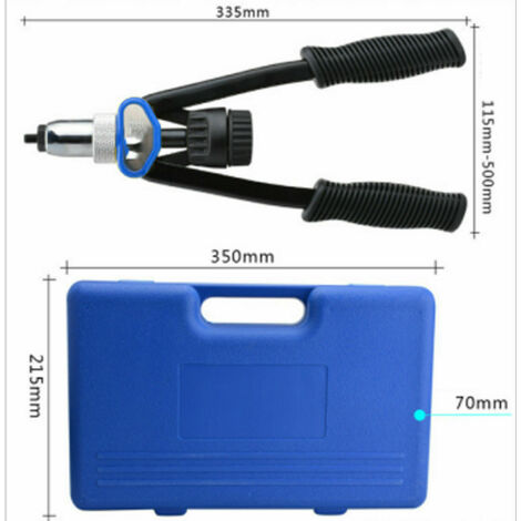 Nietmutternzange Gewinde Nieten Zange Set mit Stahl Nietmuttern M5 M6 ...