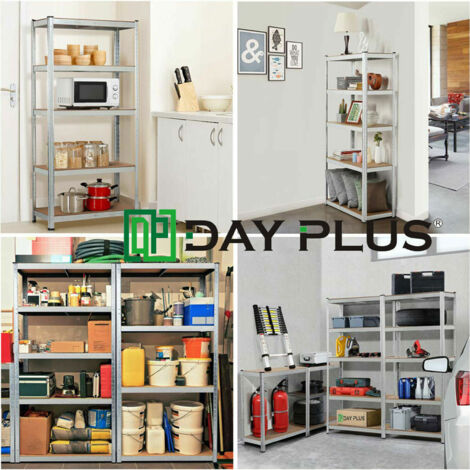 Lagerregal Metall Schwerlastregal Set Kellerregal Werkstattregal MDF ...