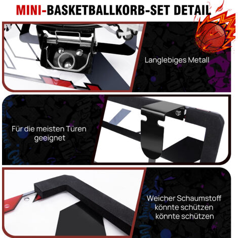 Dayplus Mini Basketballkorb Kinder Basketball Set Indoor-Basketballkorb ...