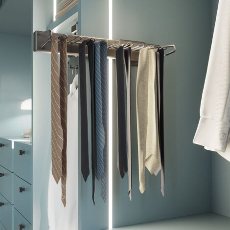 Emuca Krawattenhalter seitlich ausziehbar Quartz, Kunststoff und ...