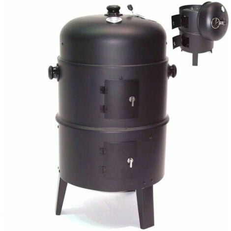 3in1 BBQ Räucherofen Holzkohlegrill Räuchergrill Grilltonne Smoker ...