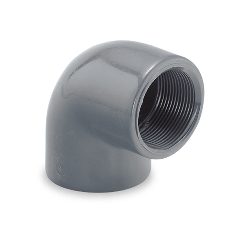 CODO 90º PVC PRESION ROSCADO 3