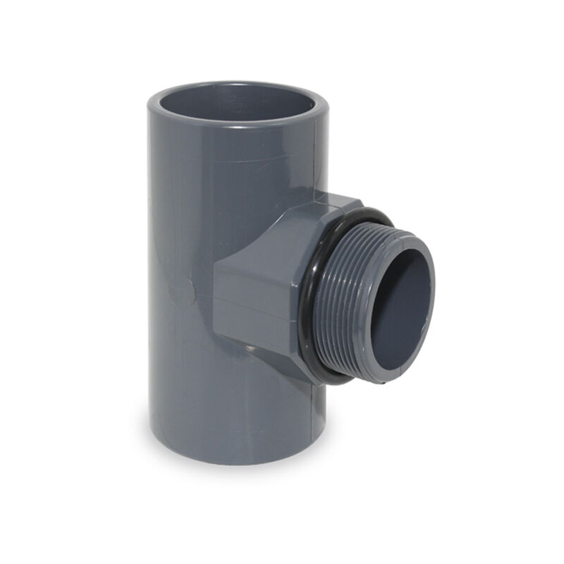 TE 90º PVC PRESION ENCOLAR R/M 63-2 s/teflon