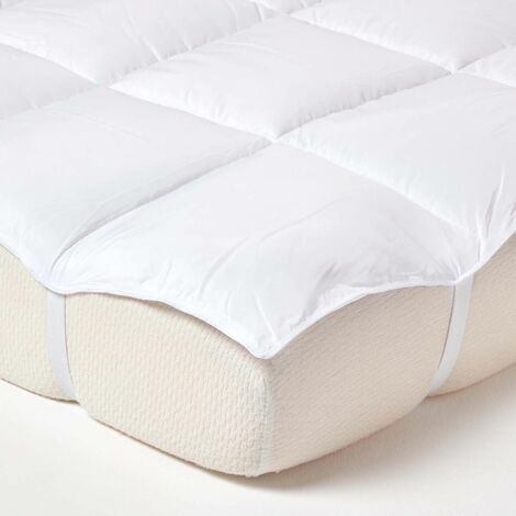 HOMESCAPES Super Microfibre Single Mattress Topper