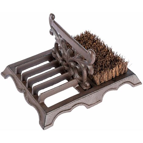 HOMESCAPES Cast Iron Boot Scraper and Cleaner