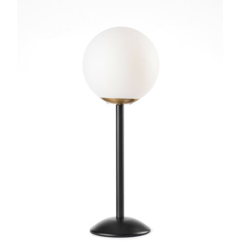 Onli BILLO Lampe de table Globe Noir, Laiton