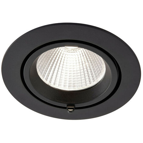 Saxby Axial Downlight Encastrable Rond CCT 30W Peinture Noir Mat