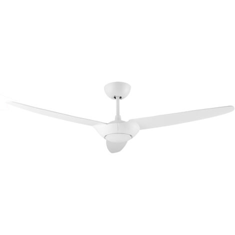 LEDS C4 Lodos Ventilateur de plafond 3 pales 130 cm avec lumière LED Blanc