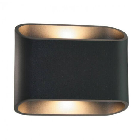 Leds-C4 Diago - Applique Murale Extérieure LED Up Down Gris Urbain 12 ...