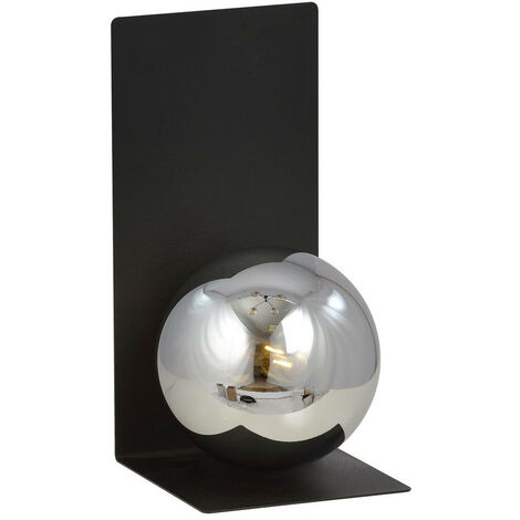 Emibig FORM Applique Globe Rectangle Noir avec Abat-Jour en Verre ...