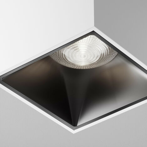 Maytoni Alfa LED Downlight carré monté en surface Blanc, 900lm, 4000K