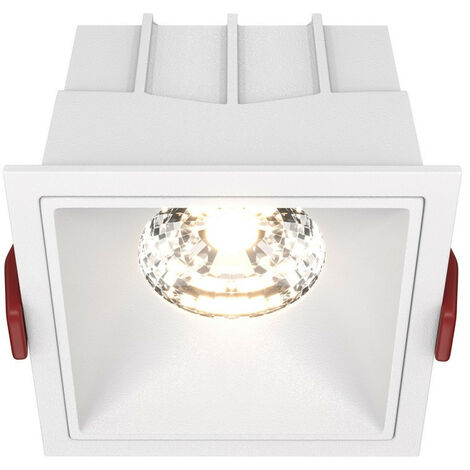 Maytoni Alfa LED Downlight Encastré Carré Dimmable Blanc, 1250lm, 4000K