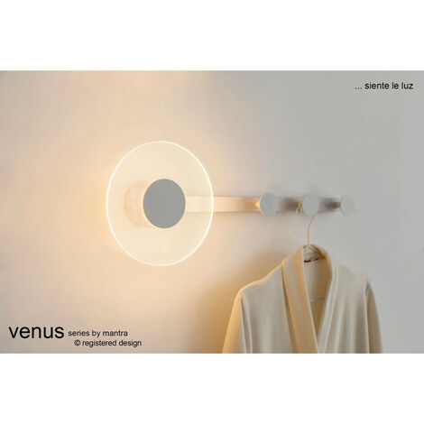 Applique Venus, LED 9W, 3000K, 780lm, Or, 3 ans de garantie