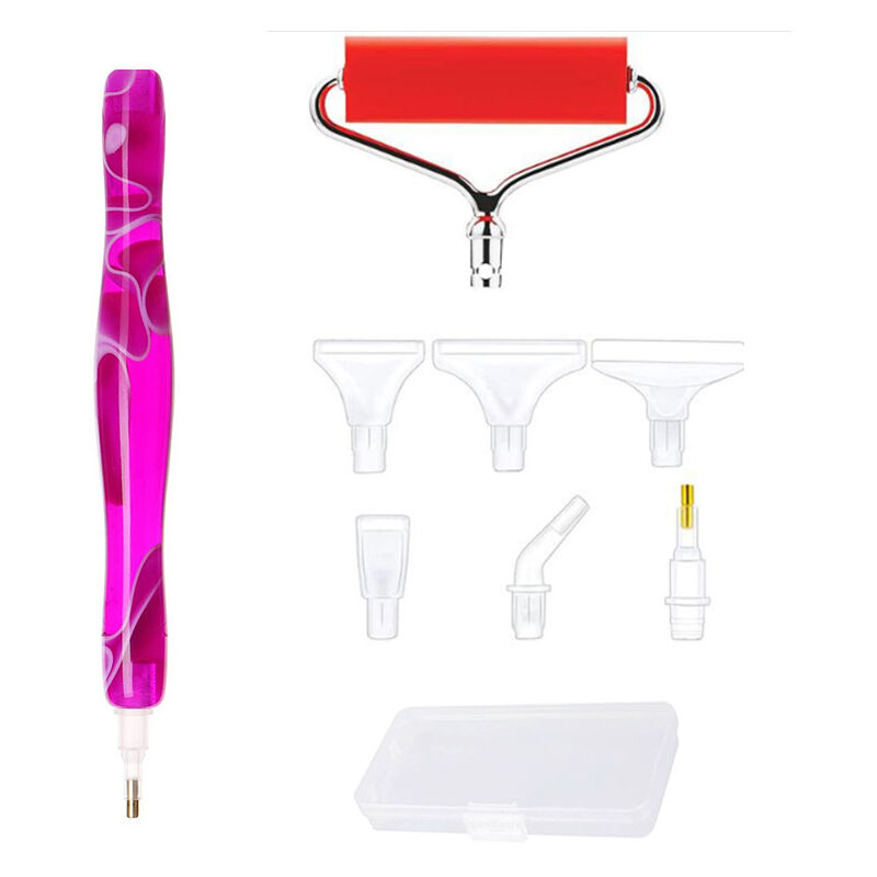 Outil de dessin au diamant, stylo à pointe, rouleau, outil de bricolage ...