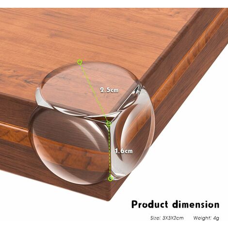 Protege Coin 20 Pièces, Protection Coin de Table Bébé Transparent-Fei Yu