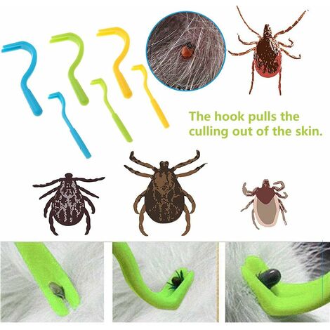 Trois Paires Pince a Tique pour Chien Chat Cheval Crochets à Tique ...