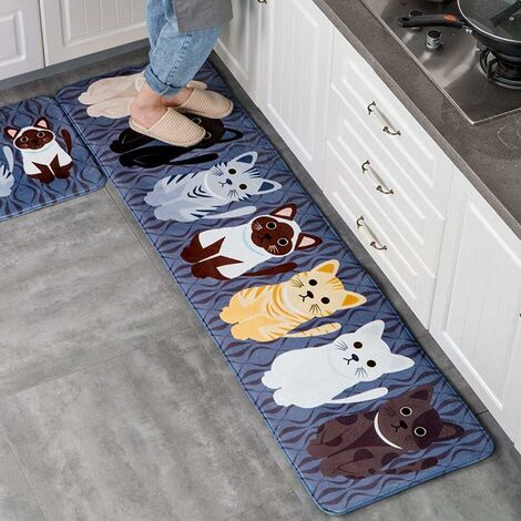 Tapis de Cuisine Antidérapant Tapis de Bain Absorbant Tapis de Devant ...