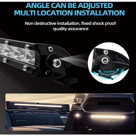 13 pouces 36W LED Light Bar Spot Beam 6000LM Offroad Feux de brouillard ...