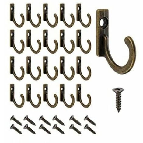 Lot de 60 crochets muraux Crochets à clés antiques Vintage Crochets ...