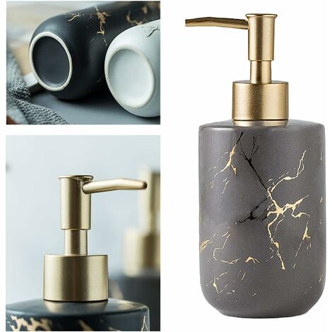 Distributeur de savon 300 ml Texture marbre Céramique Pompe de savon ...
