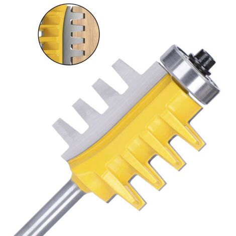 Couteau de faucon à dents coniques, manche de 6mm, foret de rabotage ...