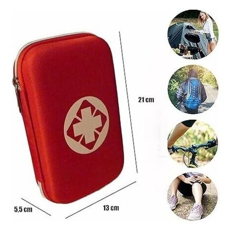 Trousse de premiers secours complète pour voiture, randonnée, sport, voyage, trousse d'urgence ...
