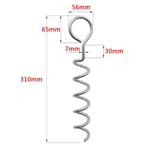 Lot de 4 piquets pour chien, ancrages à vis en métal avec boucles ...