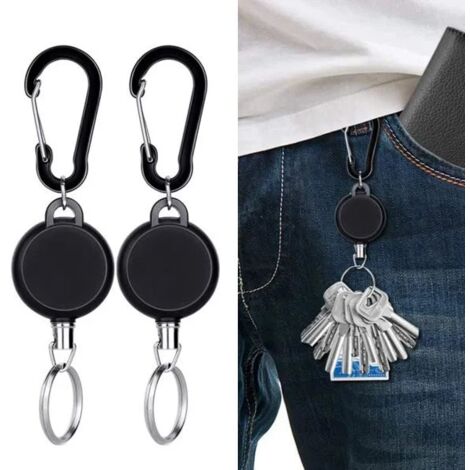 Porte-clés extensible en 2 parties