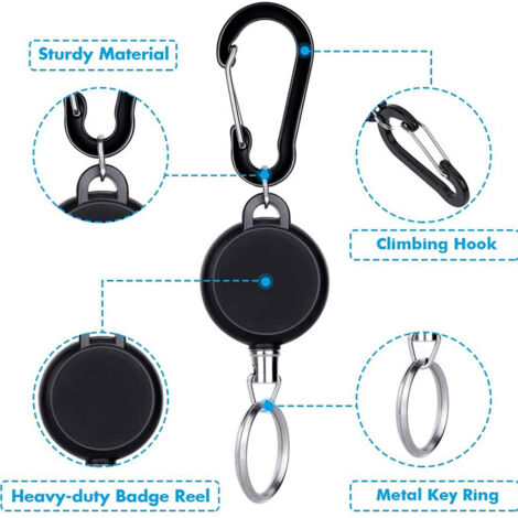 Porte-clés extensible en 2 parties