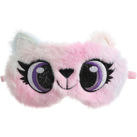 Masque de sommeil pour femmes, cache-yeux en peluche douce, bandeau ...