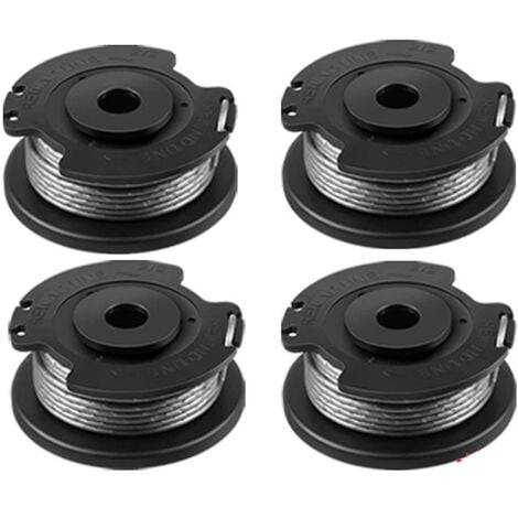 Lot de 4 bobines de fil de coupe pour débroussailleuse Bosch Easygrasscut 23, 26, 18, 18-230