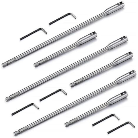 Rallonge de foret 6, 12 pouces Ensemble de forets à bois Ensemble de ...